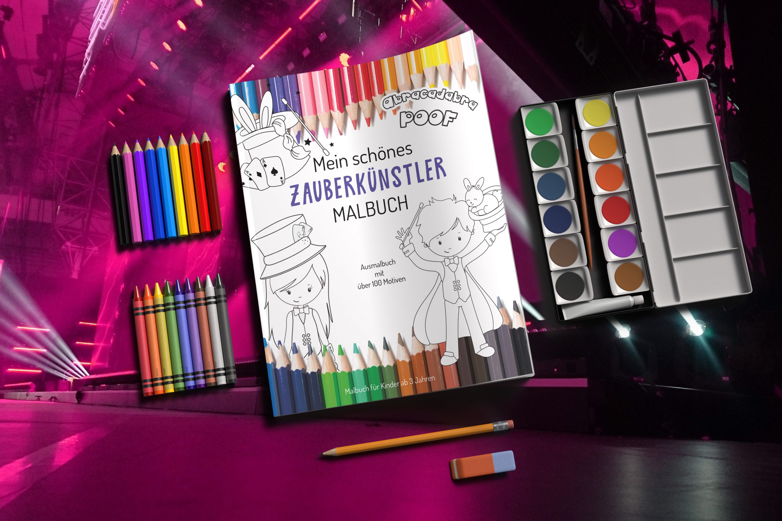 Zauberkünstler Malbuch zum Download